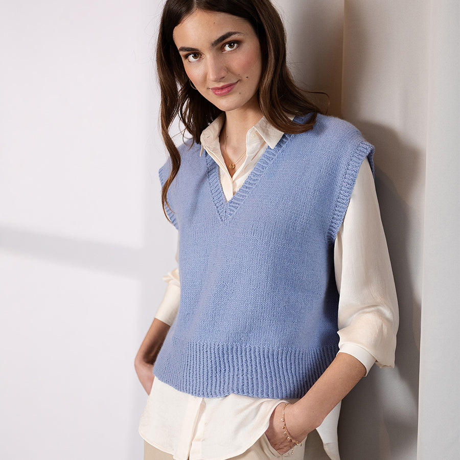 STRICKANLEITUNG Pullunder Lotta | Westover Damen | Herbst | Pascuali