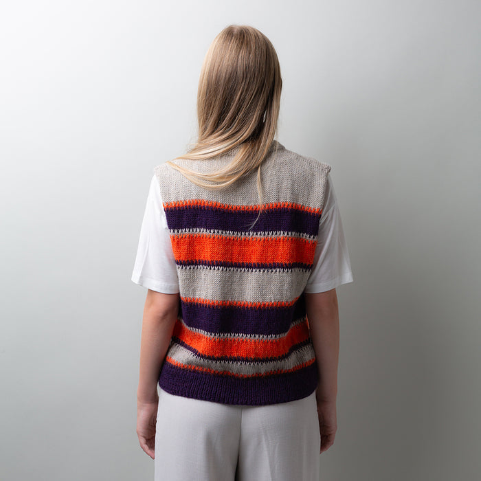PATTERN Slipped Color Vest | Vest with Lifted Stitches & Striped Look ...